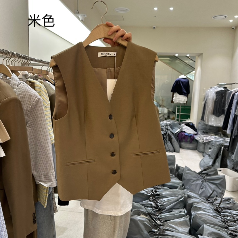 韓國女裝TOMGIRL 馬甲TOMGIRL韓國直郵㊣女裝新款25春夏休閑人氣職業時尚推薦馬甲 大樓:ApmPlace 香港人的韓國東大門代購 ...